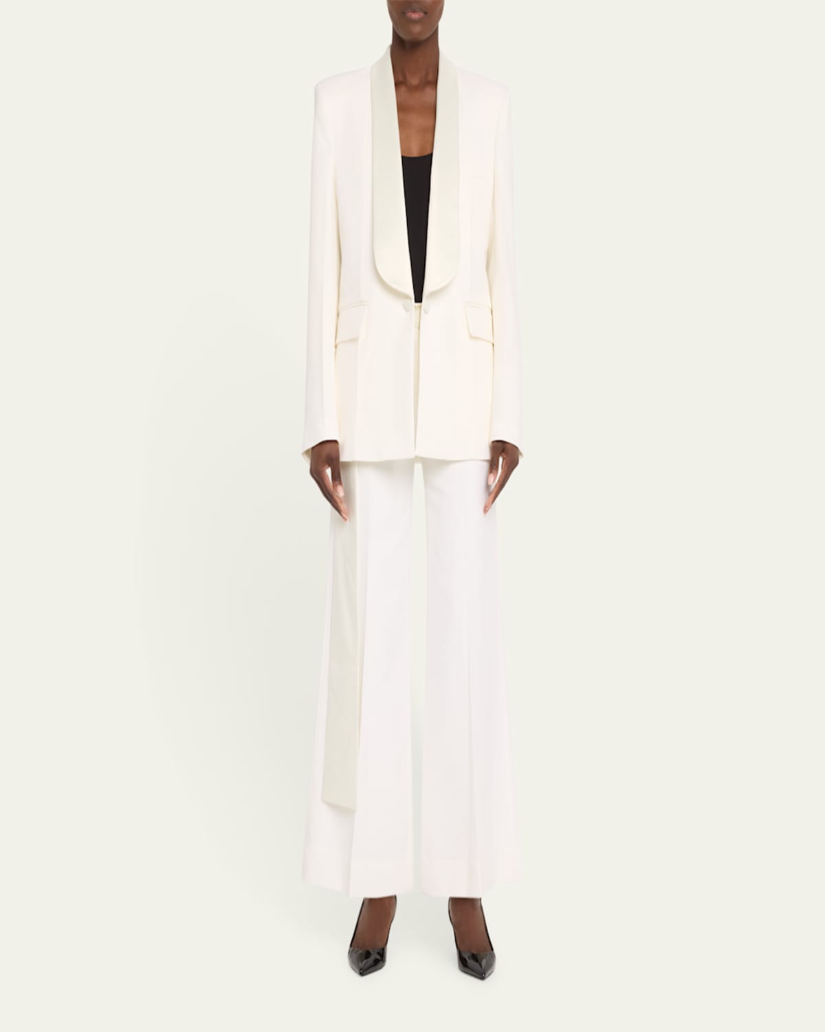 Zimmermann Illustration Shawl Tux Jacket - Beige | Editorialist