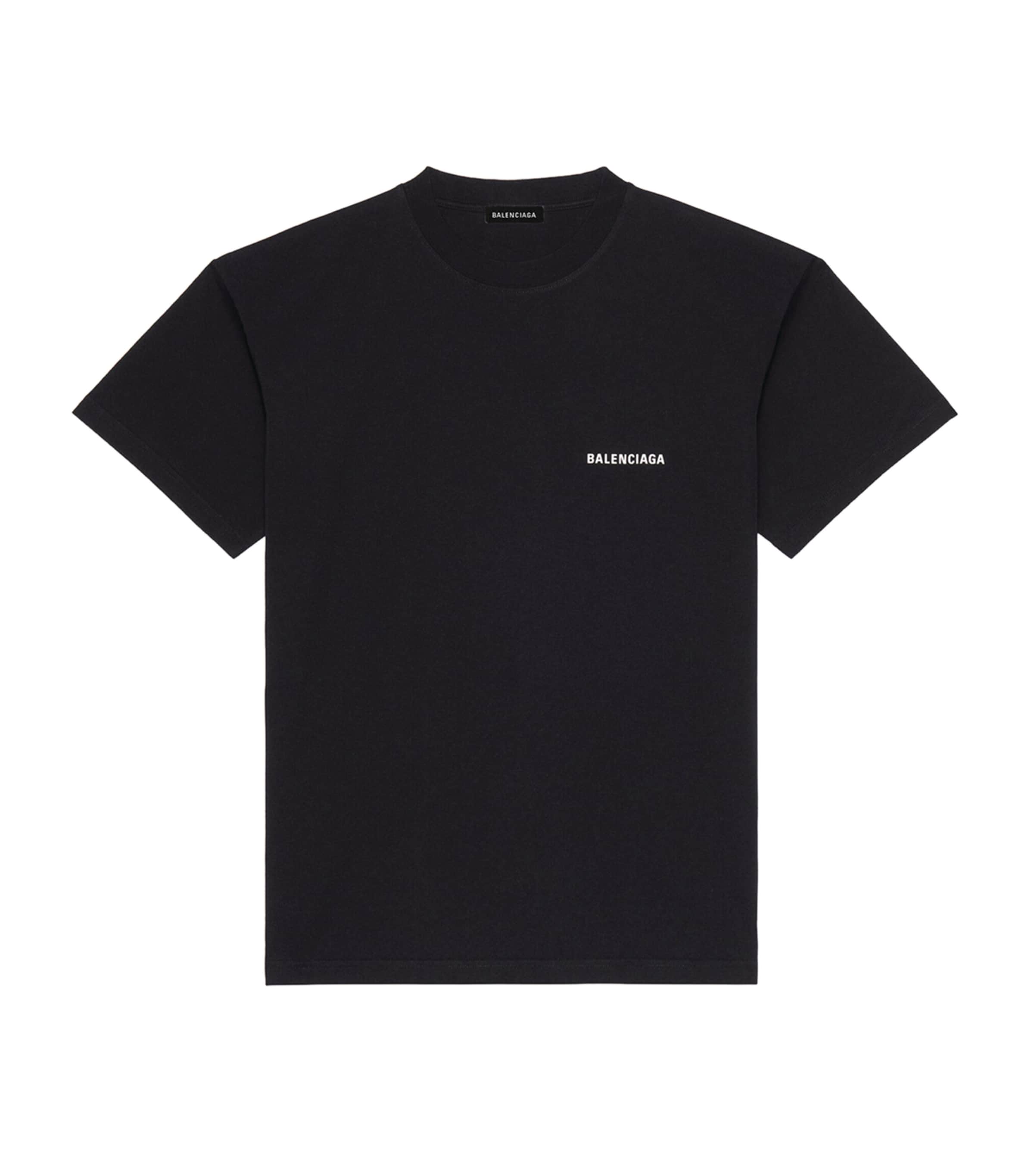 Balenciaga Logo T-Shirt - Black | Editorialist