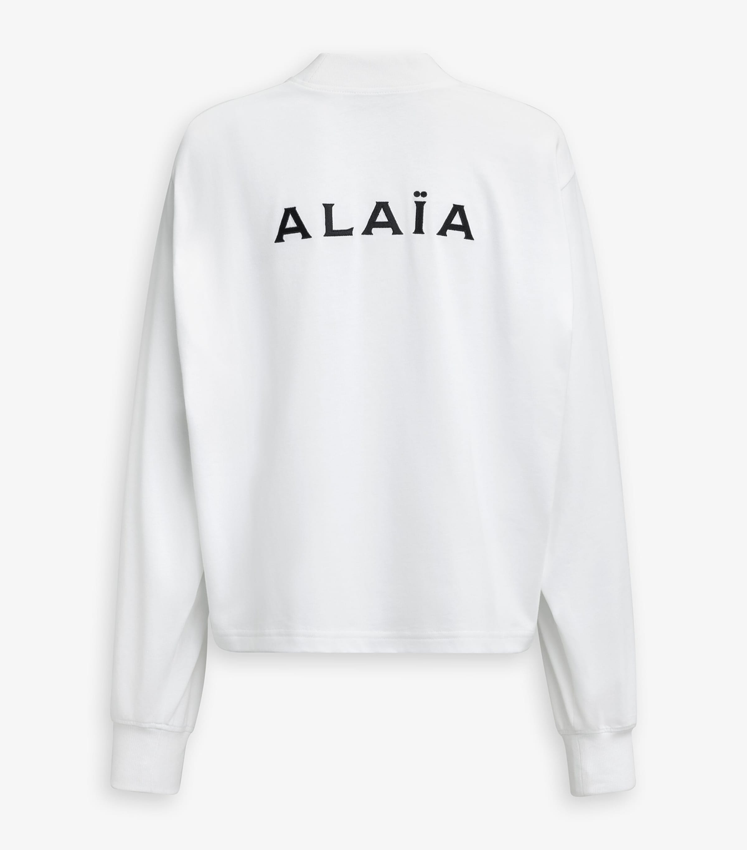 Alaia Logo Cotton Sweater, image size:2400x2729