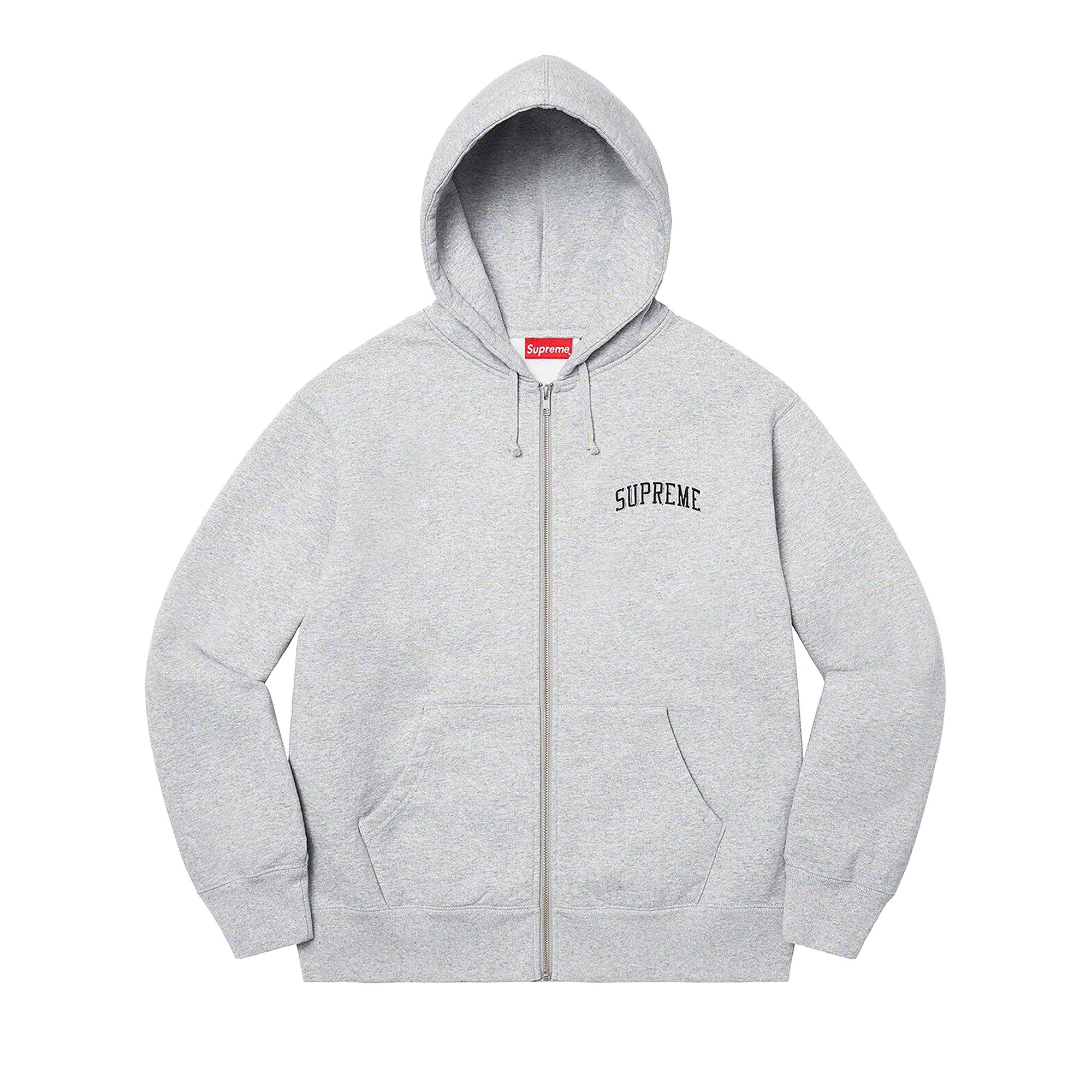 Supreme Doughboy Zip Up Hoodie - Grey | Editorialist