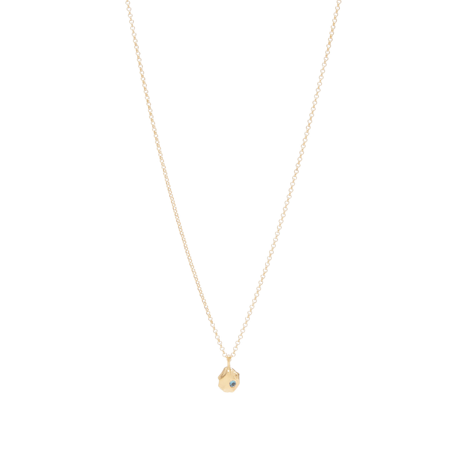Simuero Por Un Perro Necklace - Gold/Blue | Editorialist