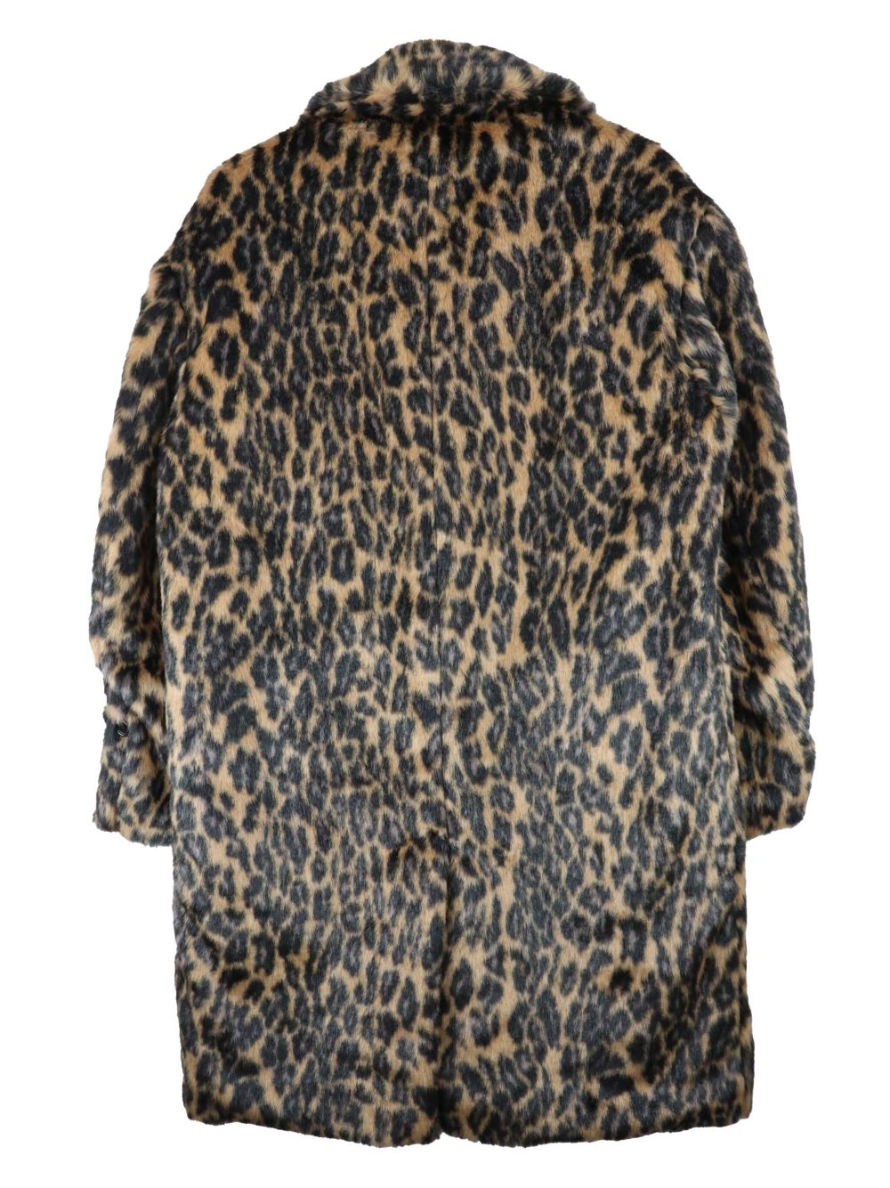 Wacko Maria Leopard-Print Faux-Fur Coat In Brown - 50% Off