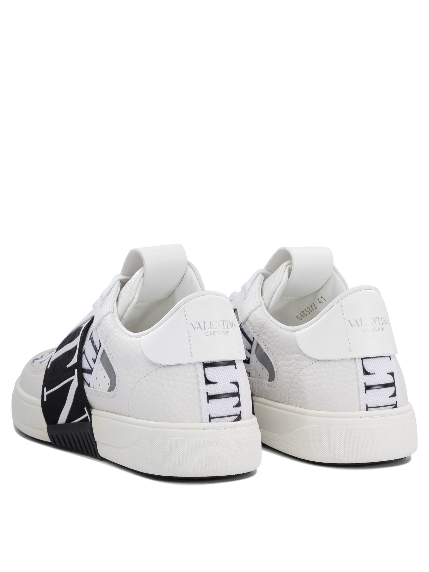 Valentino Garavani Leather Sneakers In White - 25% Off
