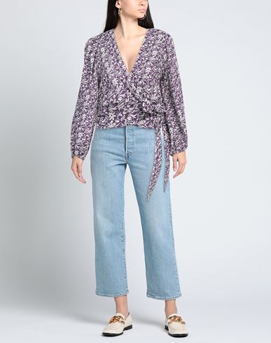 MAJE MAJE Floral Print Wrap Top