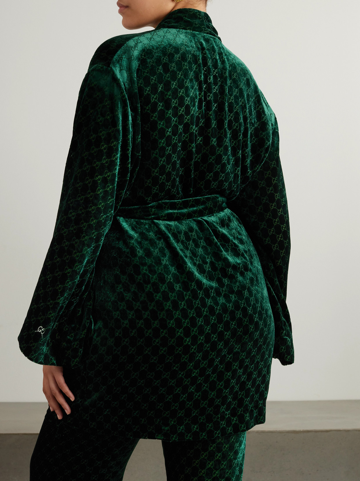 slim fit dress slacks Wedtrend Women Wedding Party Dress with Slit Dark Green A-Line Burnout Velvet V Neck Prom Dress with Short Sleeves, Dark Green / US12 main image 0