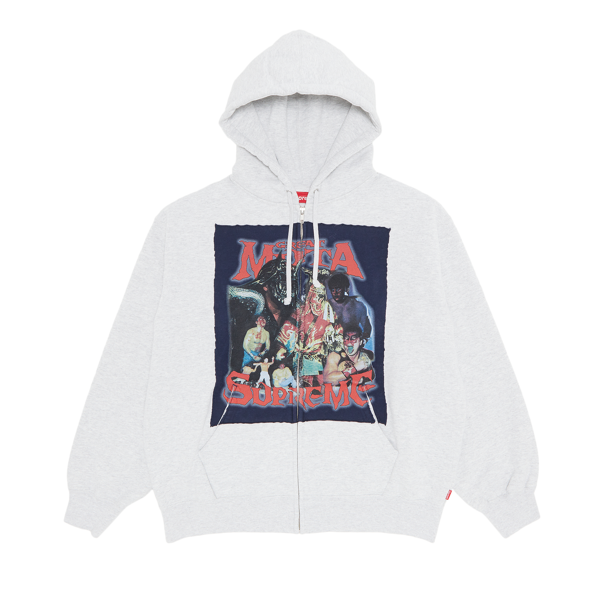 Supreme Muta Zip Up Hooded Sweatshirt - Grey | Editorialist