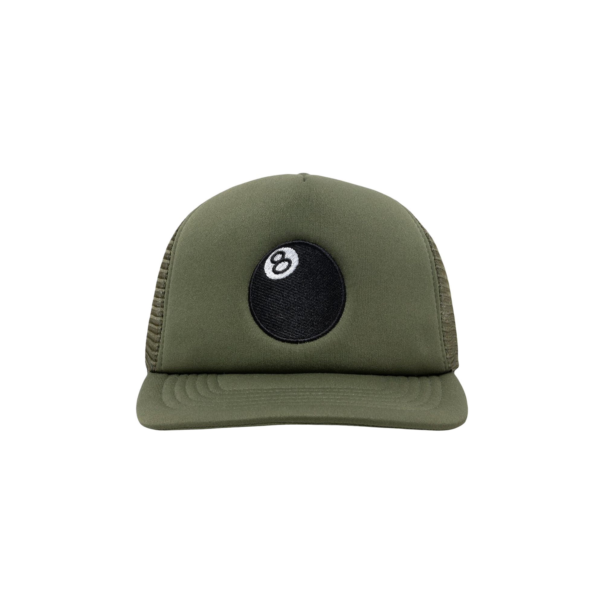 StüSsy 8 Ball Trucker Cap 'Olive - Green | Editorialist