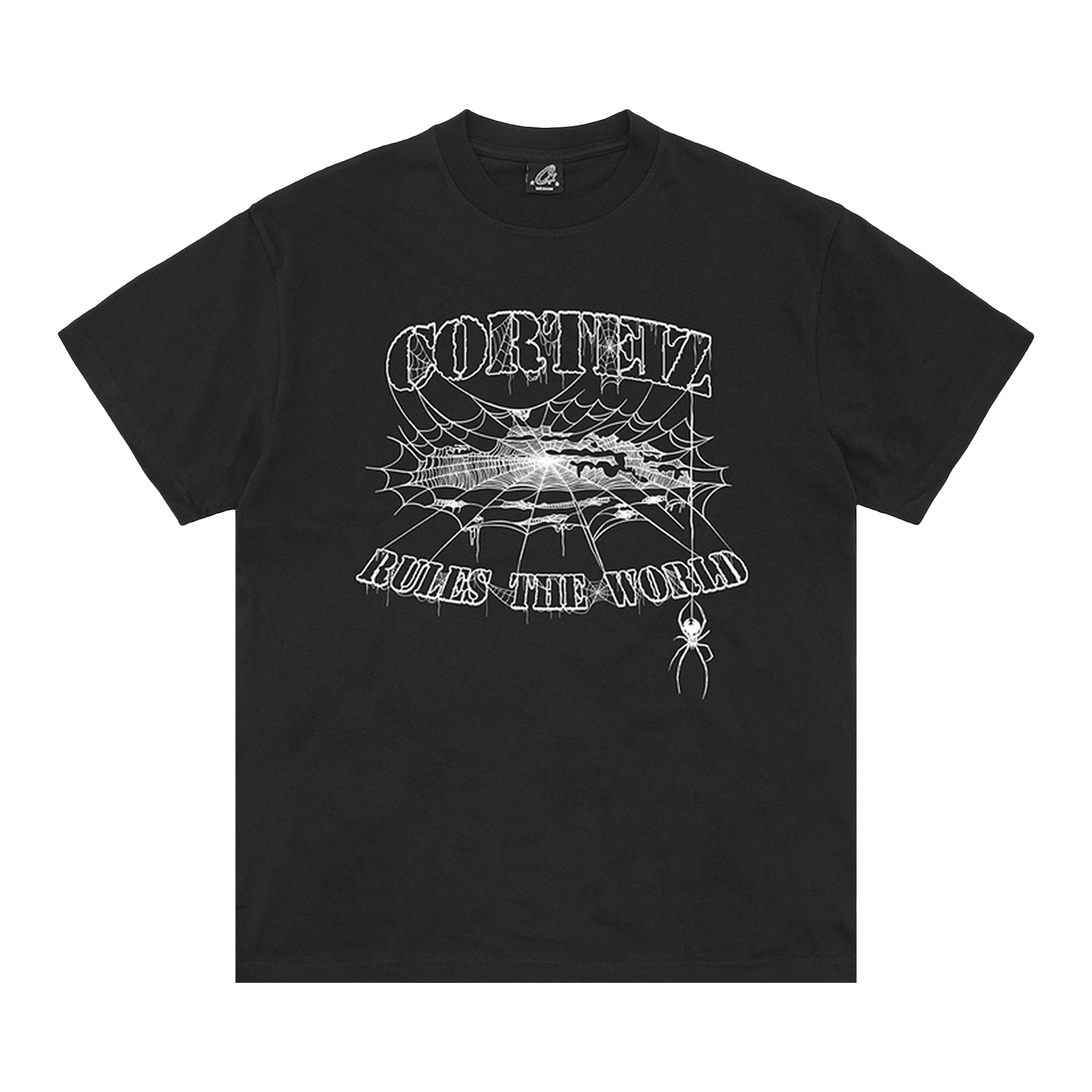 Corteiz Web Alcatraz Tee - Black | Editorialist