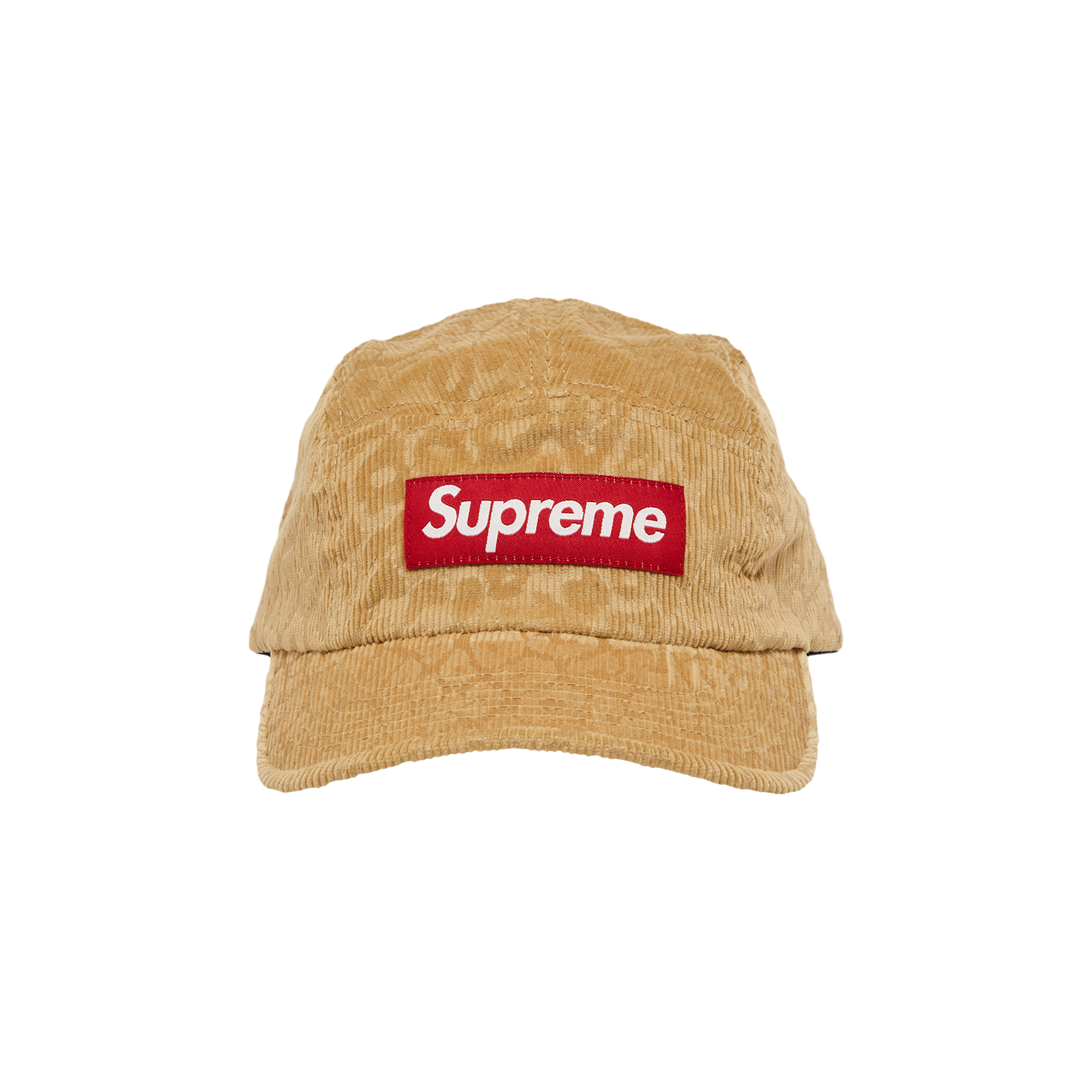 Supreme Leopard Corduroy Camp Cap - Tan | Editorialist