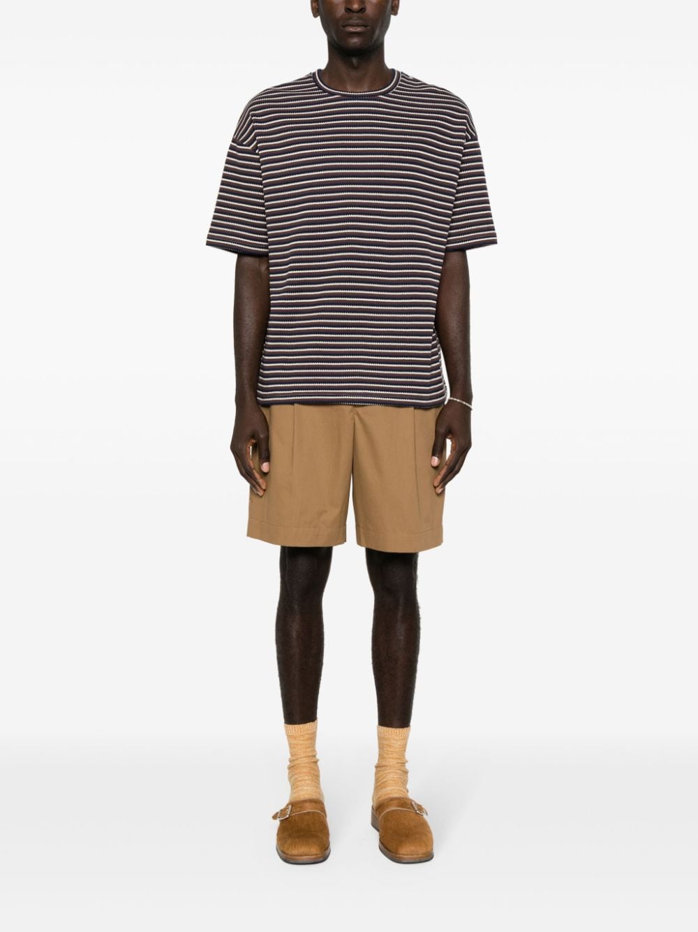 A.P.C. A.P.C. Pleated Cotton Shorts
