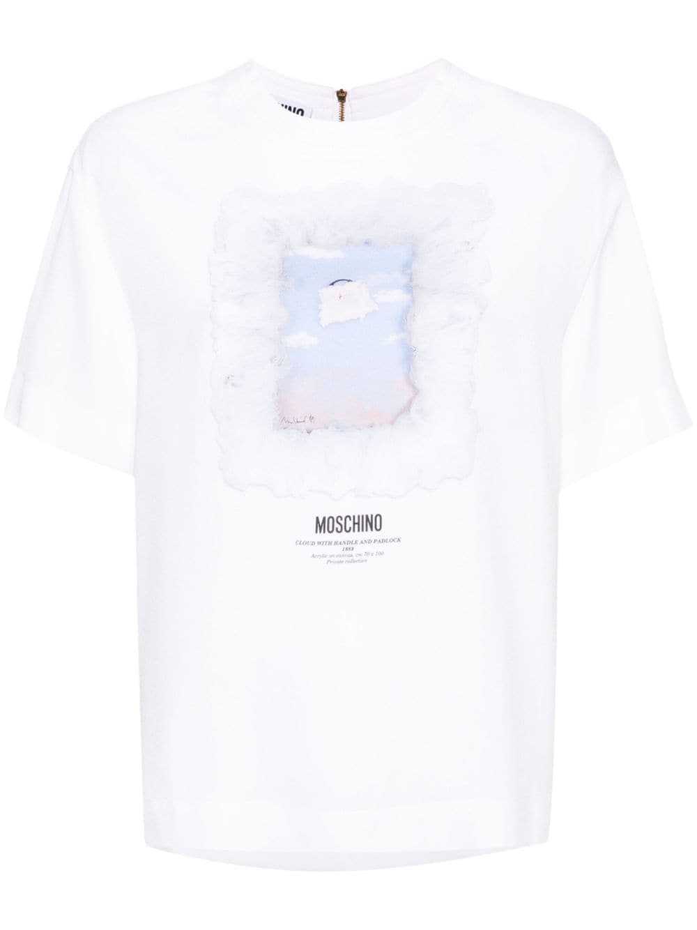 MOSCHINO Moschino Graphic-Print Crepe T-Shirt