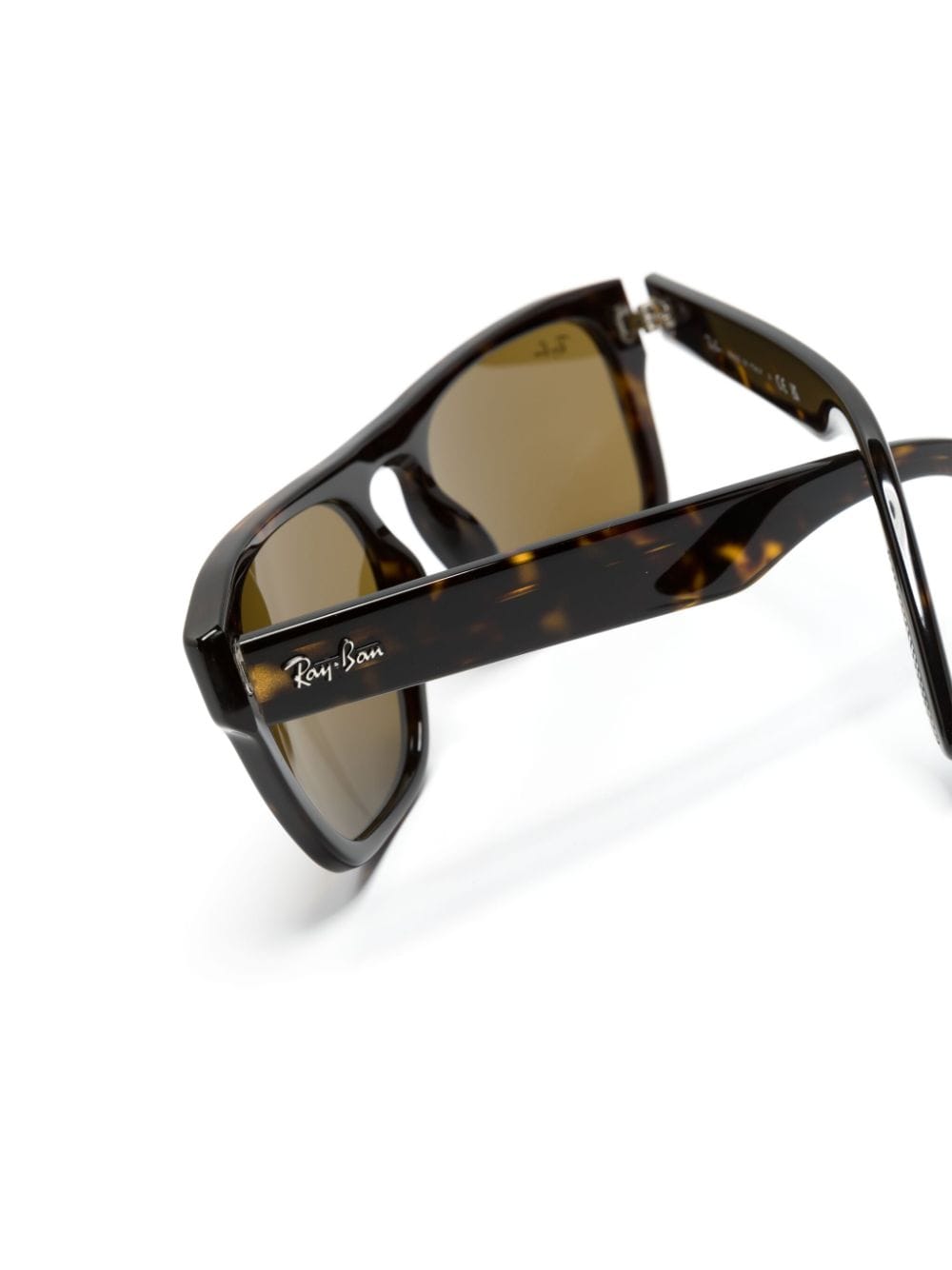 Ray-Ban Tortoiseshell Square Frame Sunglasses - Brown  display picture 1