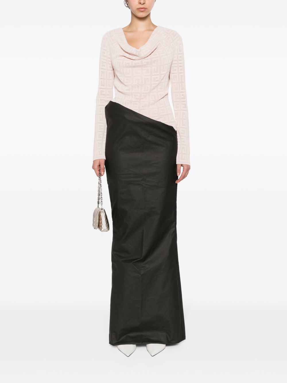 GIVENCHY 4G-Jacquard V-Neck Top