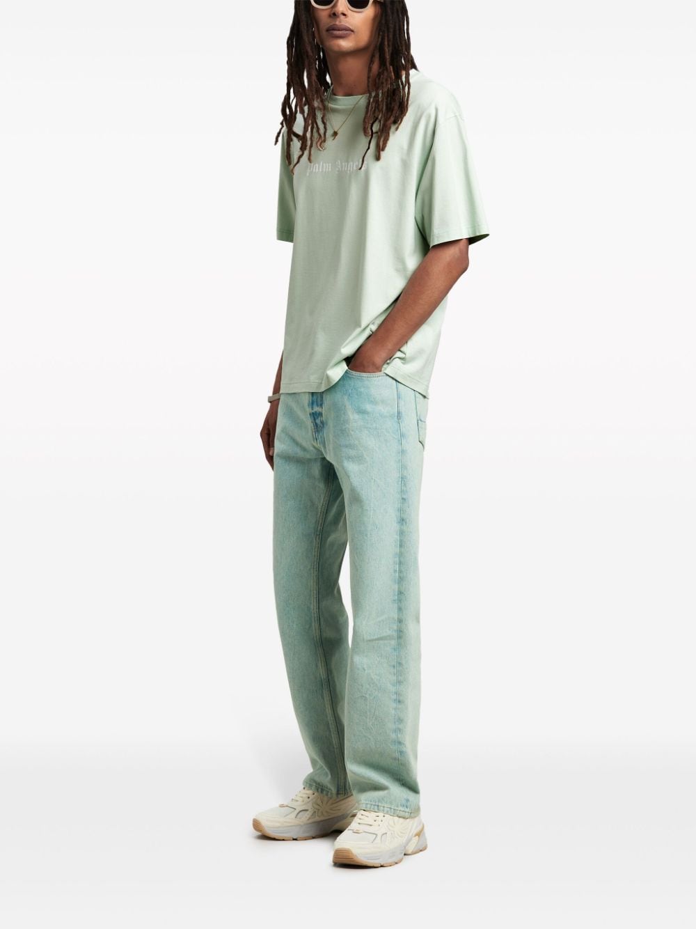 PALM ANGELS logo-print cotton t-shirt