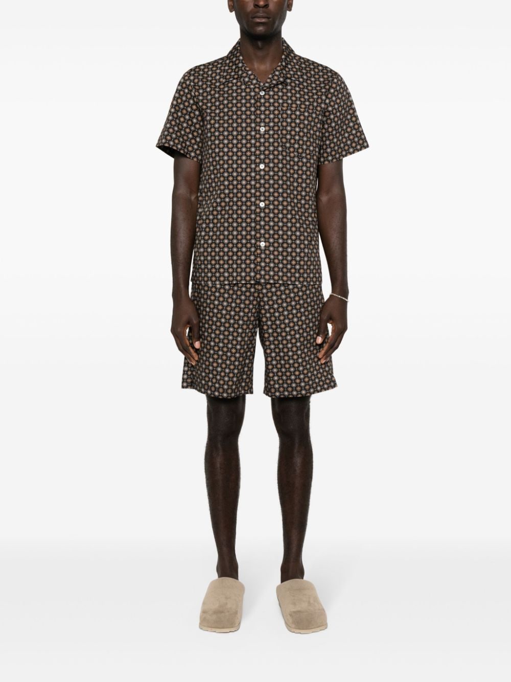 A.P.C. A.P.C. Vincento Geometric-Pattern Shorts