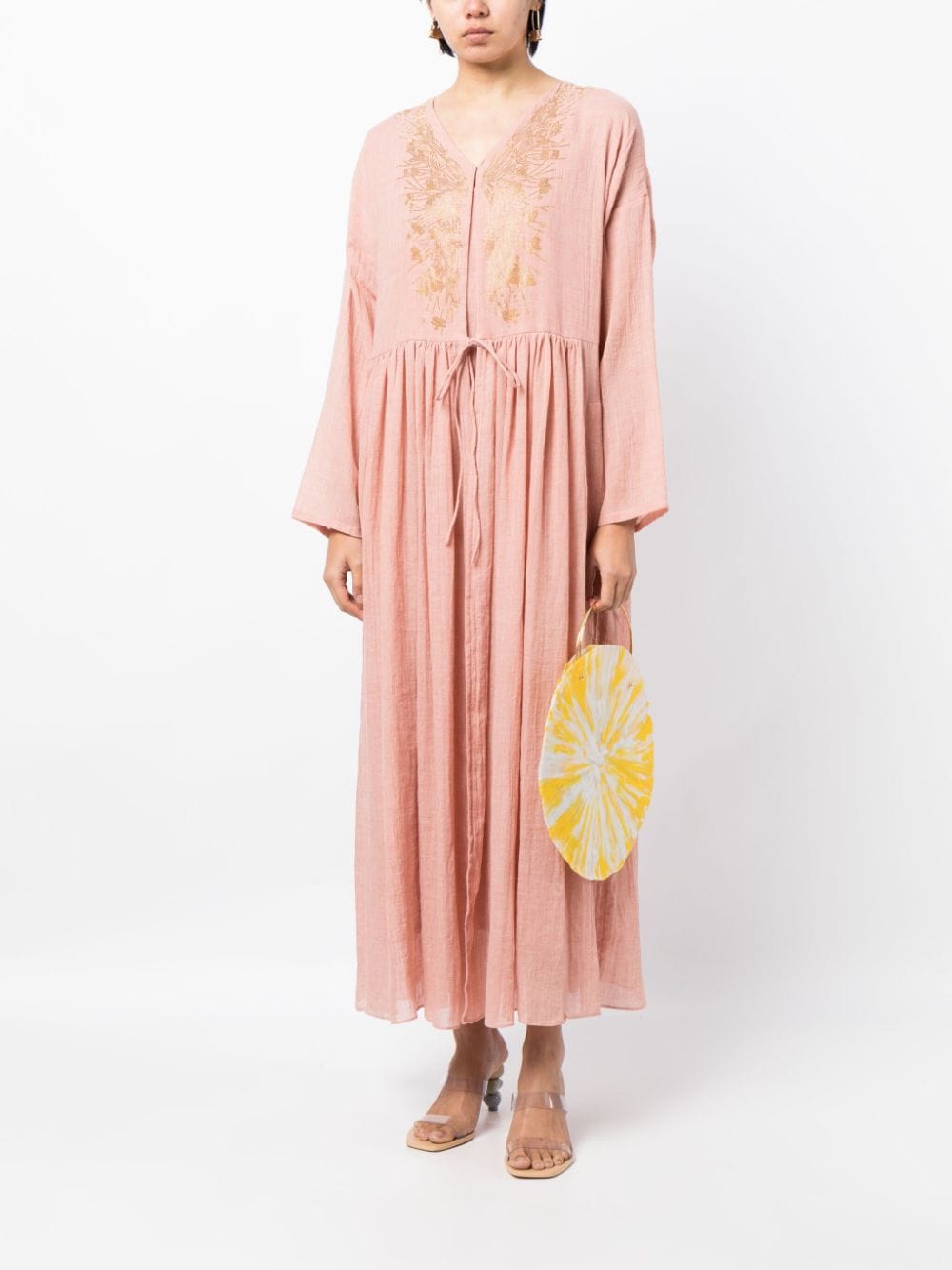 BAMBAH Bambah Stud-Embellished Kaftan Dress