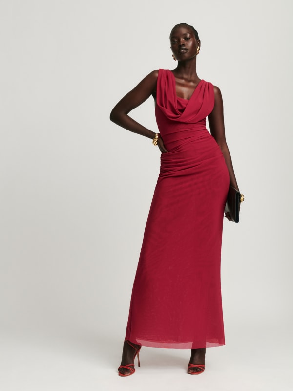Jeanette Knit Dress - Sangre