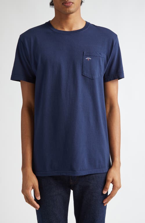 NOAH core logo cotton pocket t-shirt