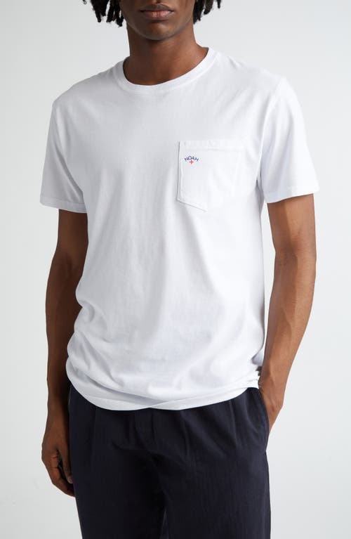 NOAH core logo cotton pocket t-shirt