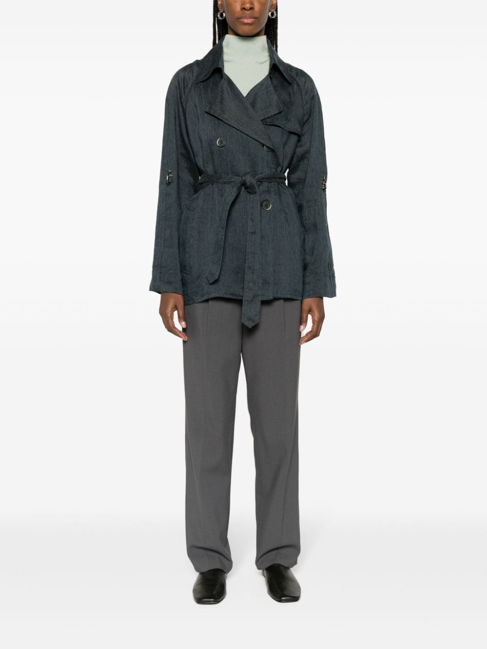 FAY Lobster-Claw Double-Breasted Coat