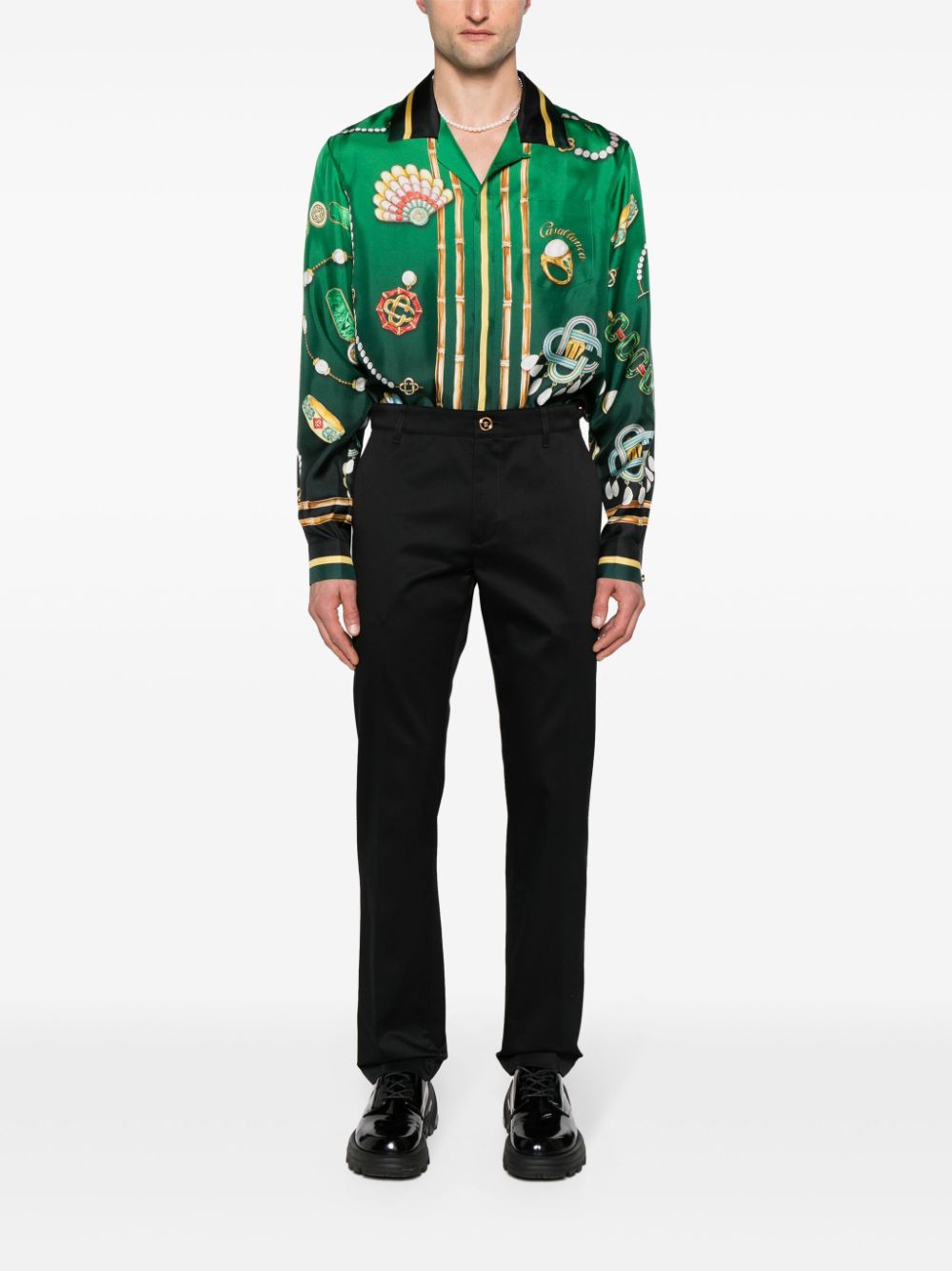 VERSACE Versace Medusa Biggie Straight-Leg Trousers