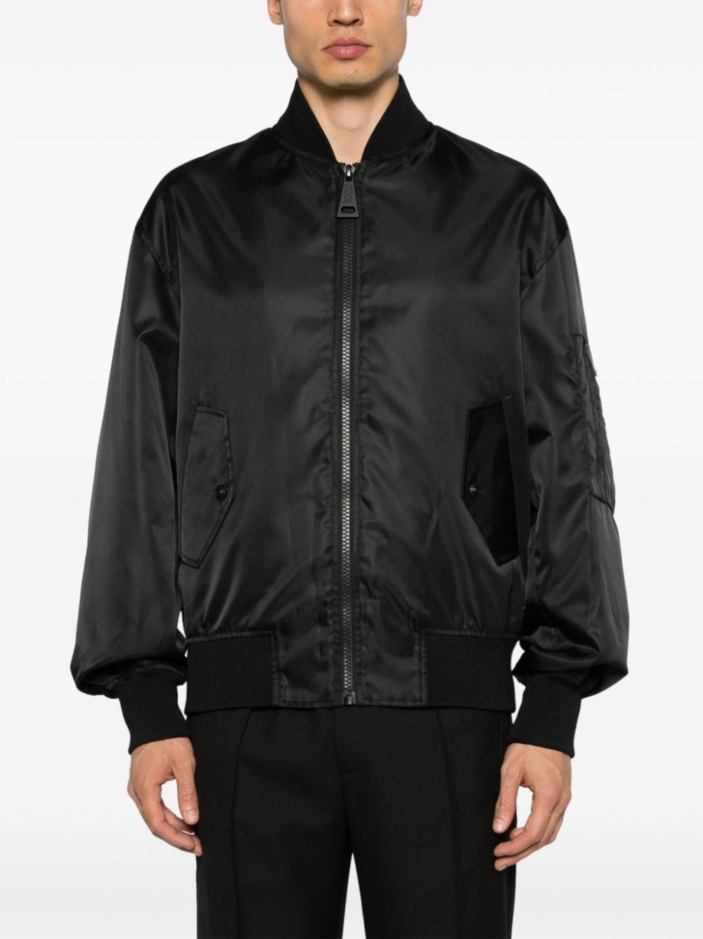 VERSACE Versace Jeans Couture baroque-print bomber jacket