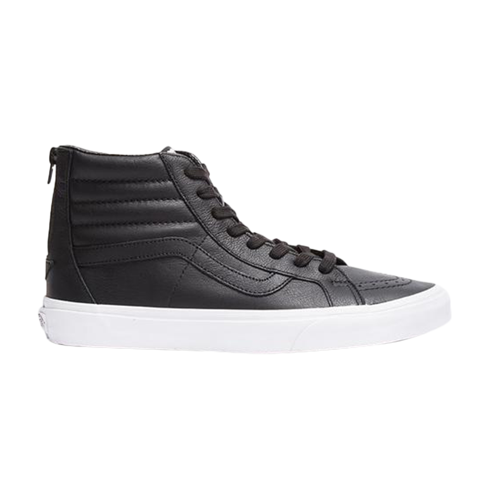 Vans Sk8 Hi Reissue Zip Premium Leather - Black | Editorialist Vans Sk8 Hi Reissue Zip Premium Leather - Black | Editorialist