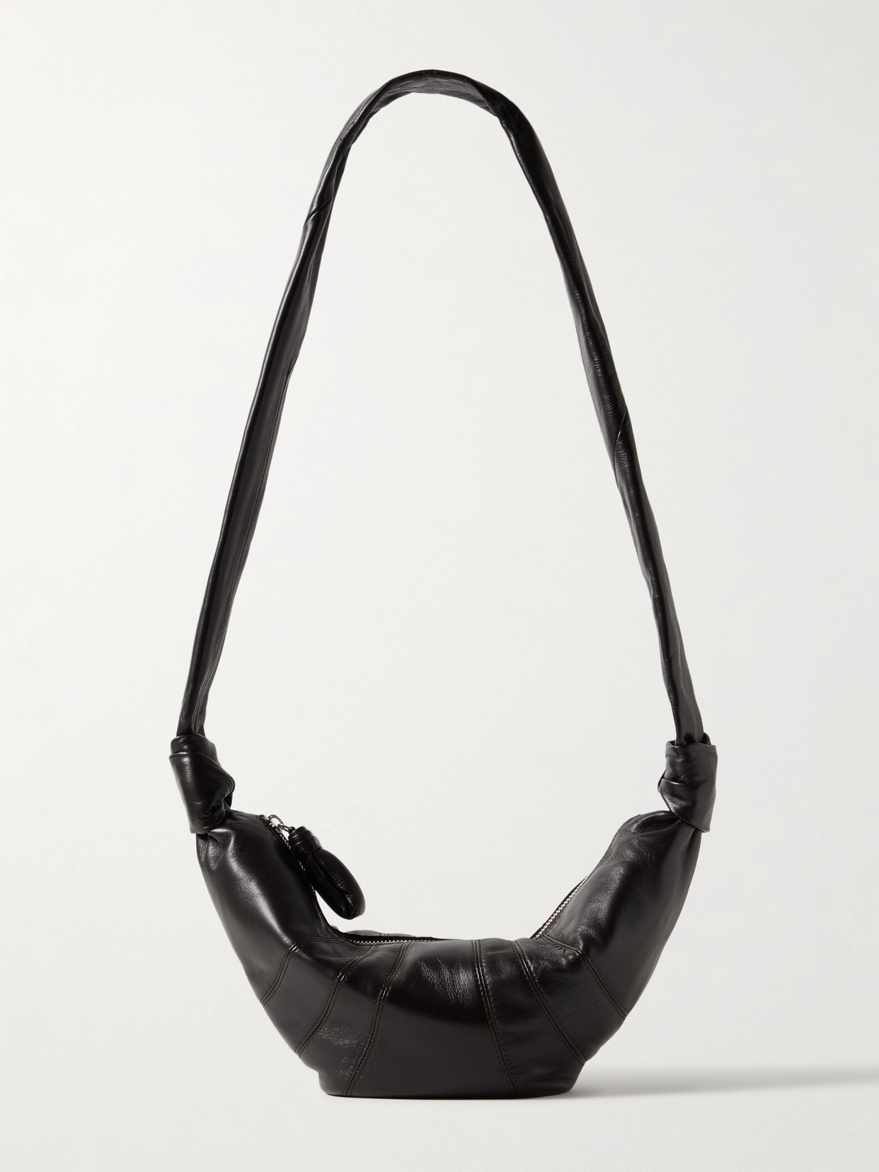 LEMAIRE Croissant Small Paneled Leather Shoulder Bag