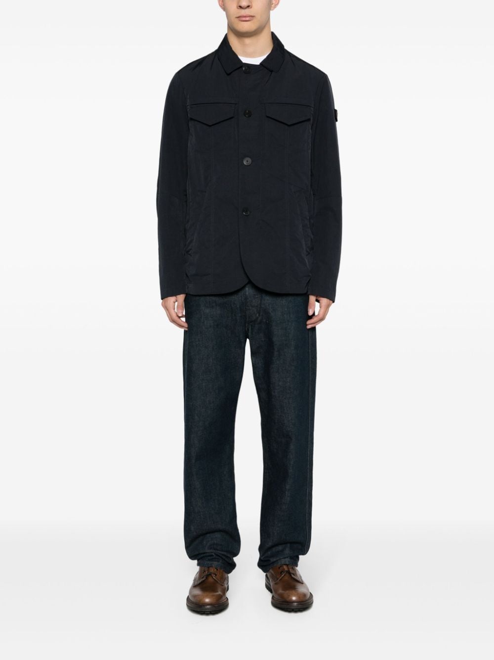 PEUTEREY Logo-Appliqué Shell Jacket
