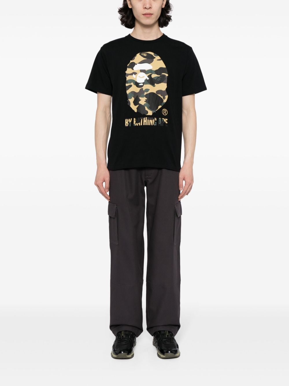 A BATHING APE camo big ape-print t-shirt