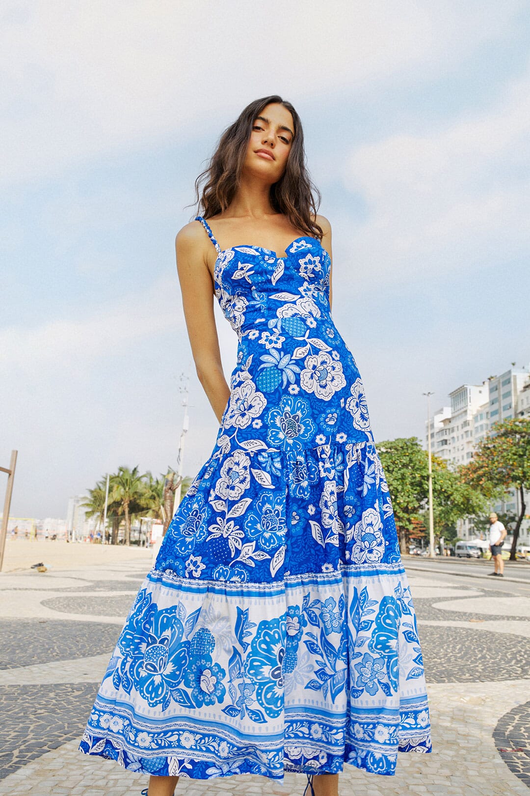 Farm Rio Organic Cotton Midi Dress - Full Of Flowers | Editorialist Farm Rio Organic Cotton Midi Dress - Full Of Flowers | Editorialist