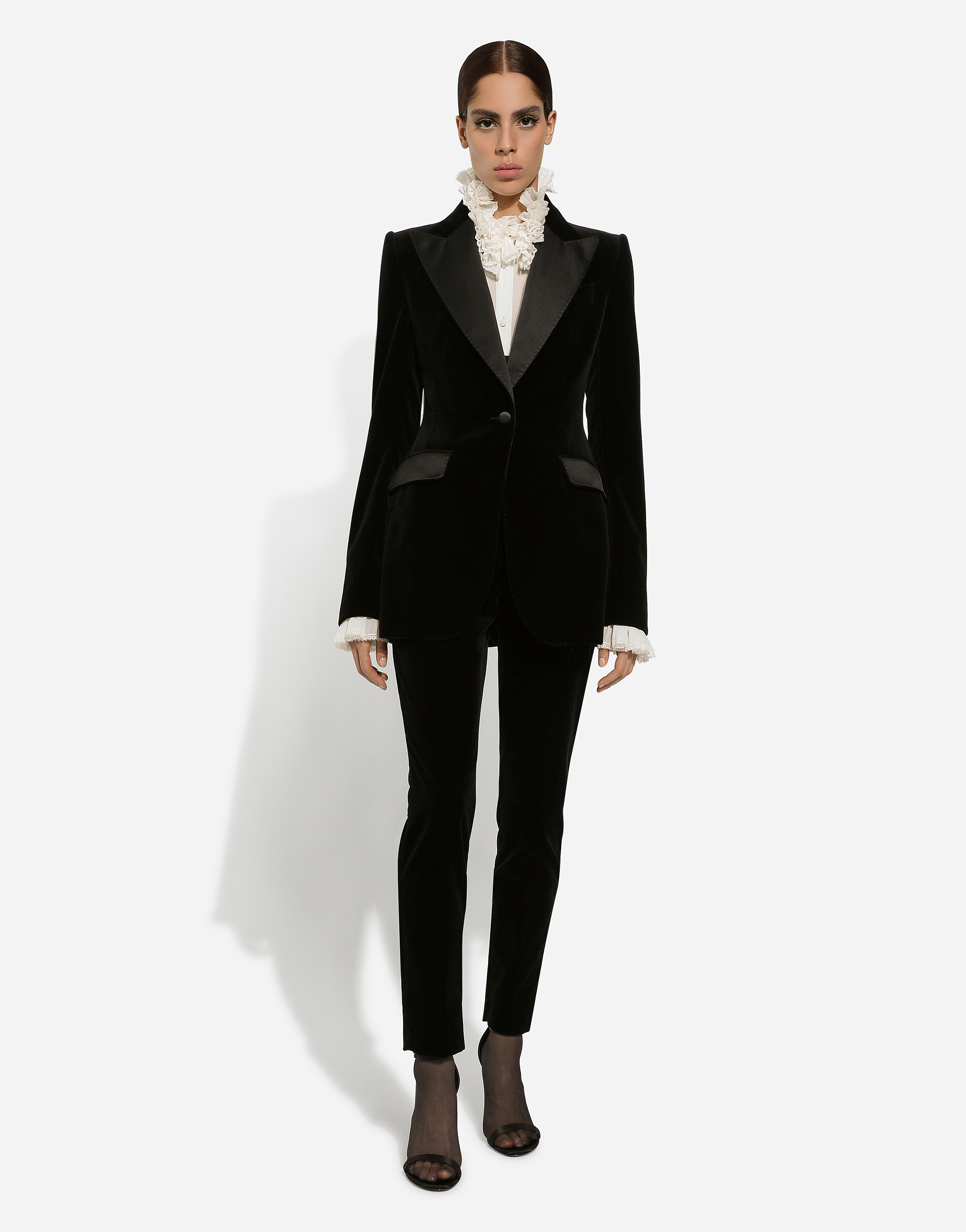 DOLCE & GABBANA Dolce & Gabbana Velvet Cigarette Pants