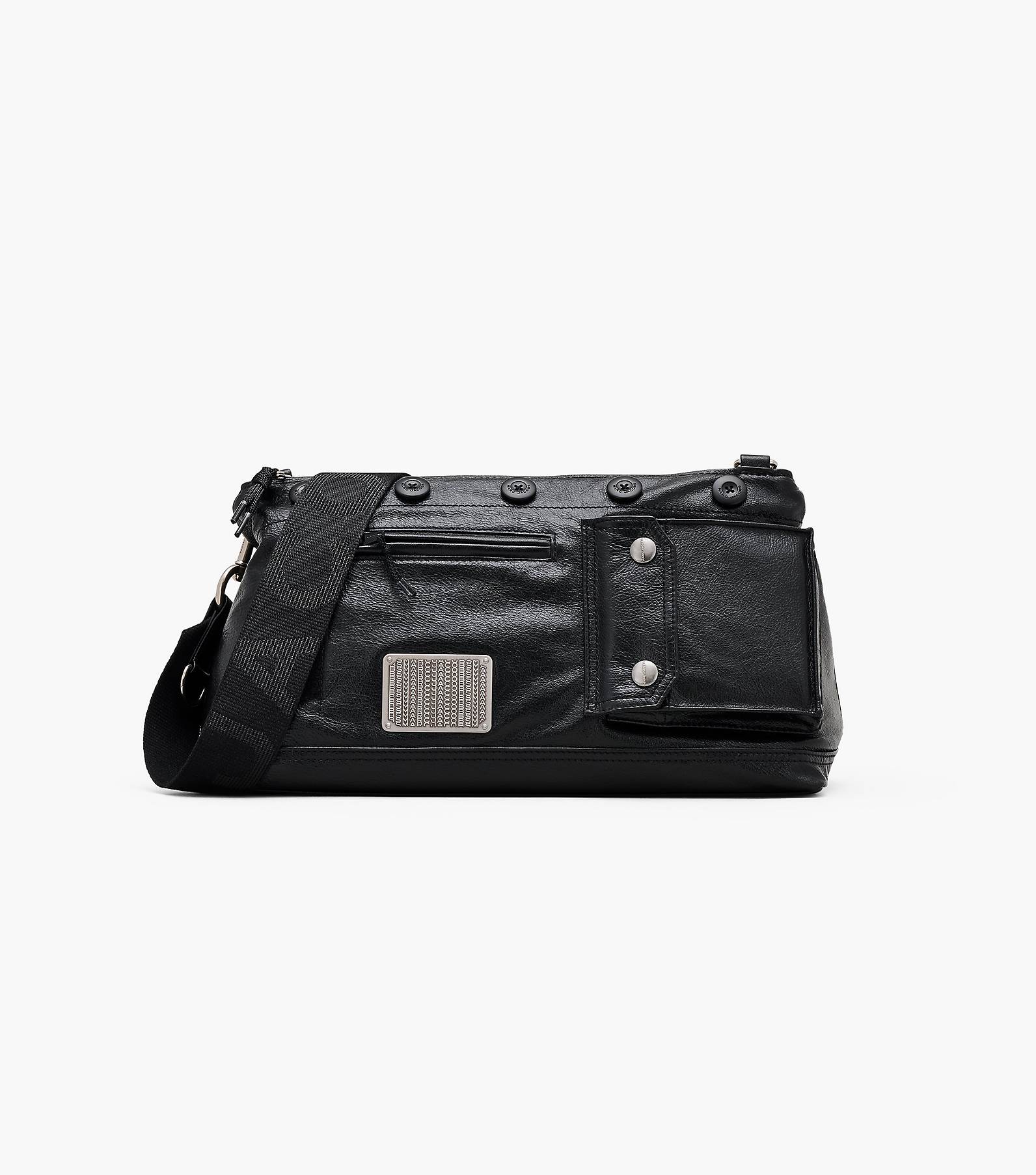 Marc Jacobs The Leather Cargo Bag In Black - 0% Off | Editorialist