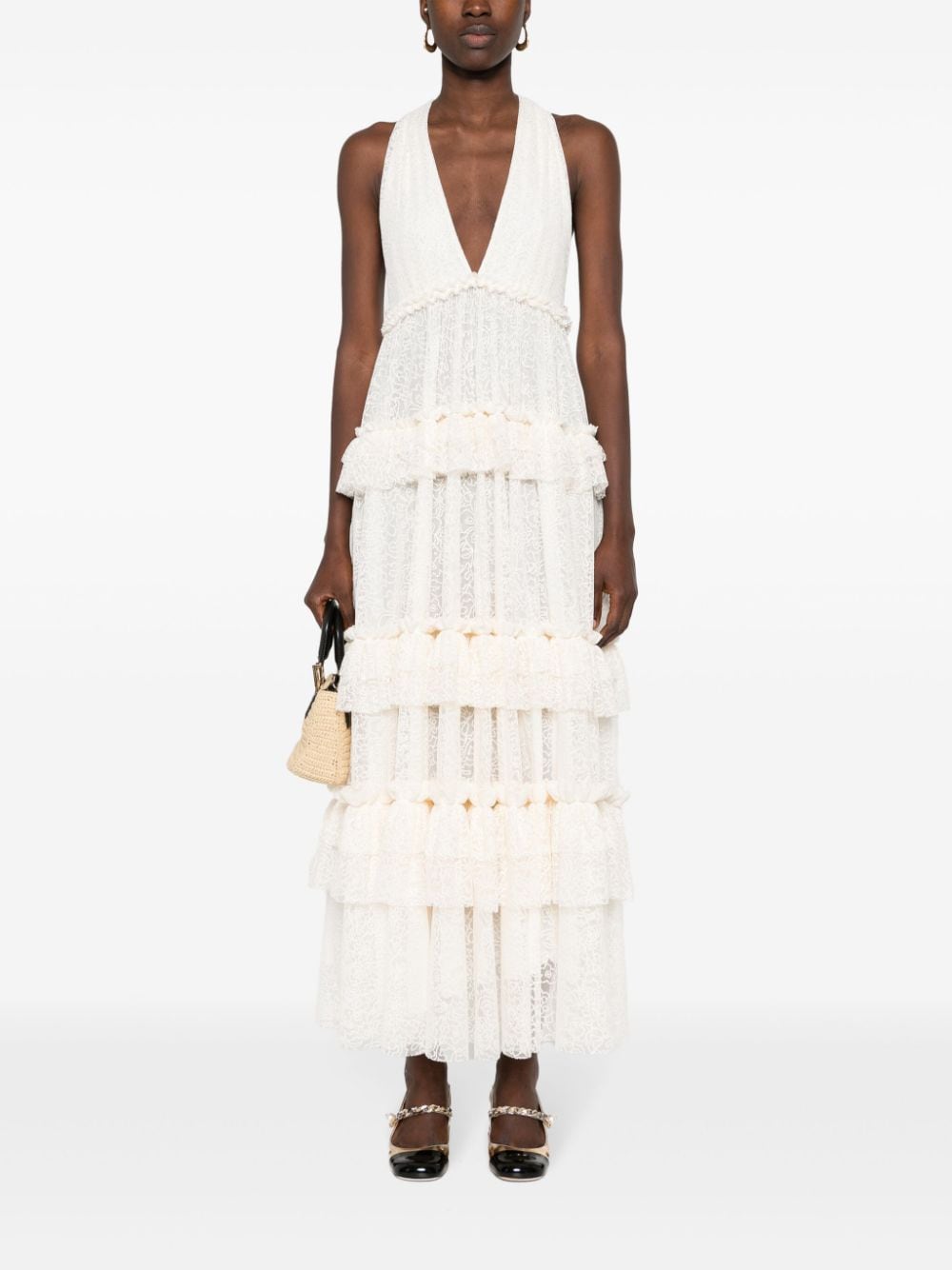 PHILOSOPHY DI LORENZO SERAFINI Philosophy Di Lorenzo Serafini Lace Midi Dress