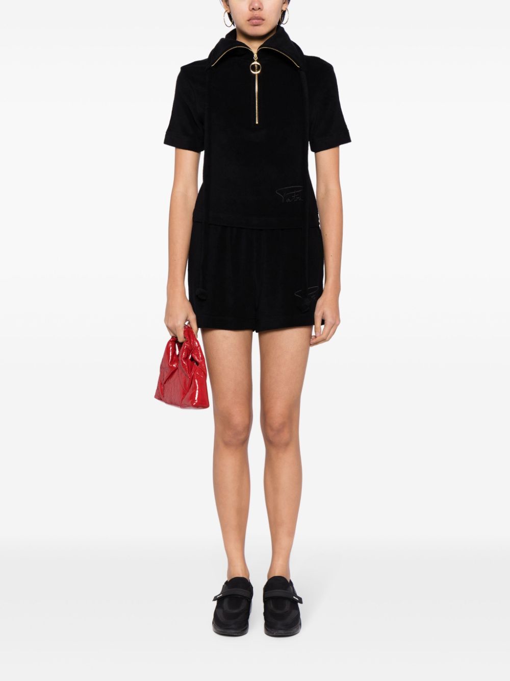 PATOU Patou Logo-Embroidered Terry Shorts