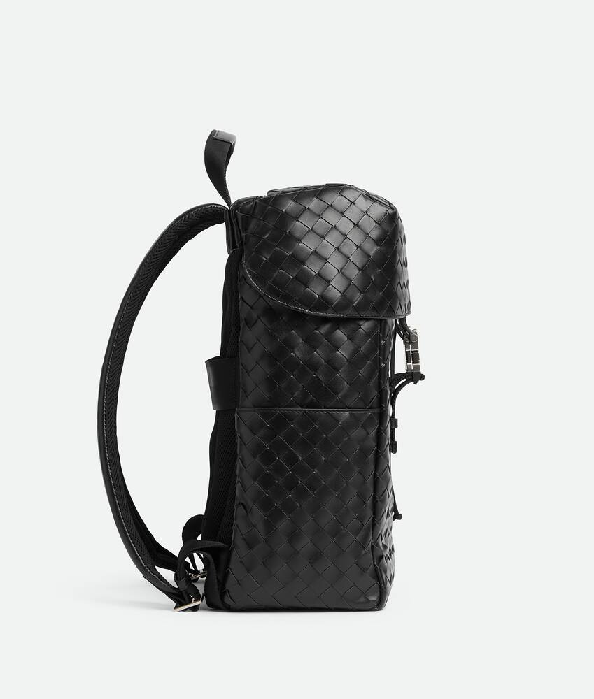 Bottega Veneta Intrecciato Flap Backpack - Space | Editorialist