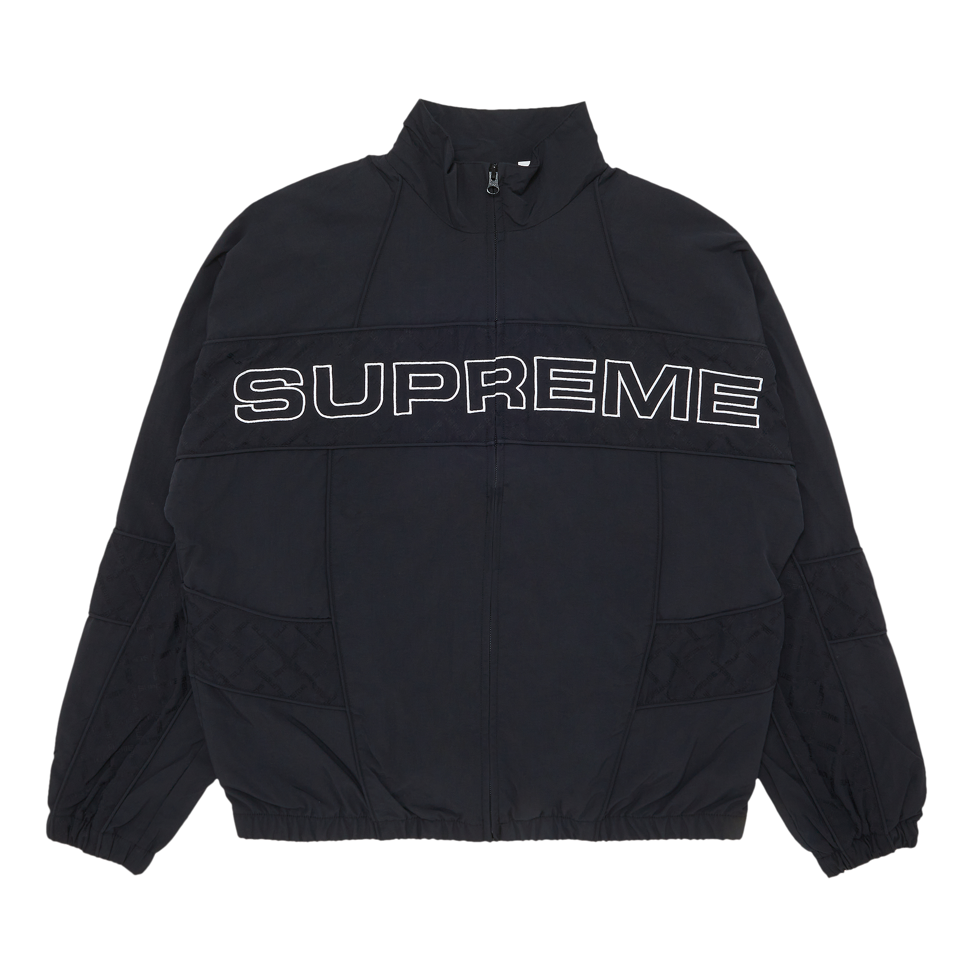 Supreme Track Jacket Mサイズ Supreme Jacquard Panel Track Jacket - Black | Editorialist