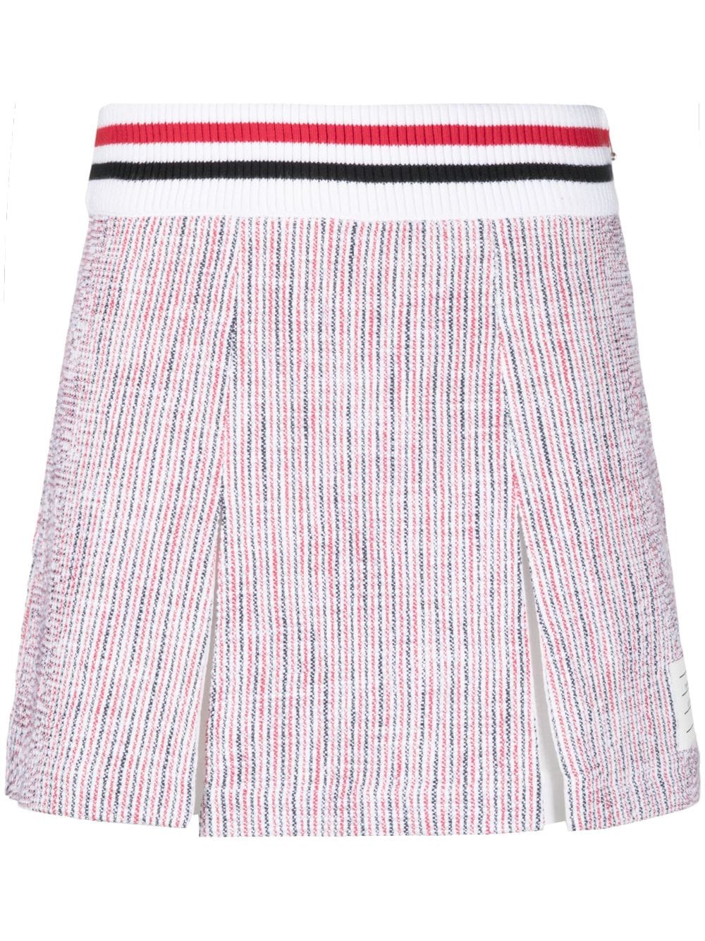THOM BROWNE Thom Browne Tweed Seersucker Pleated Mini Skirt