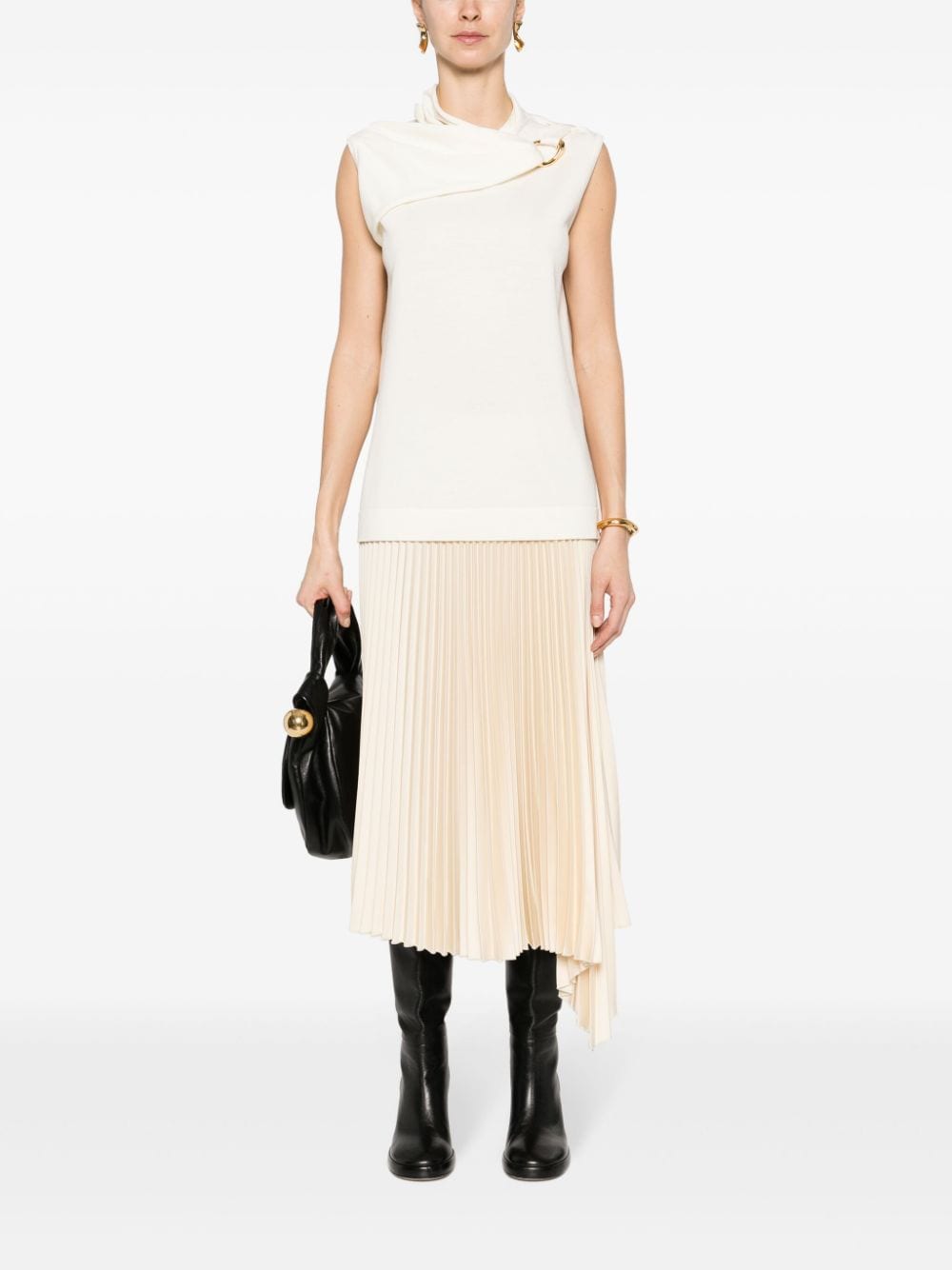 JIL SANDER Jil Sander hardware-detail knitted tank top