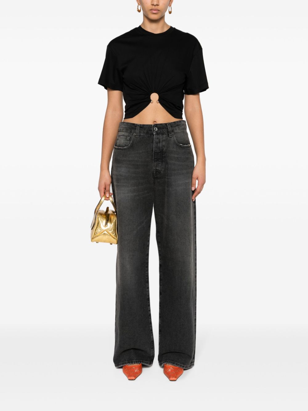 PACO RABANNE PACO RABANNE Ruched T-Shirt