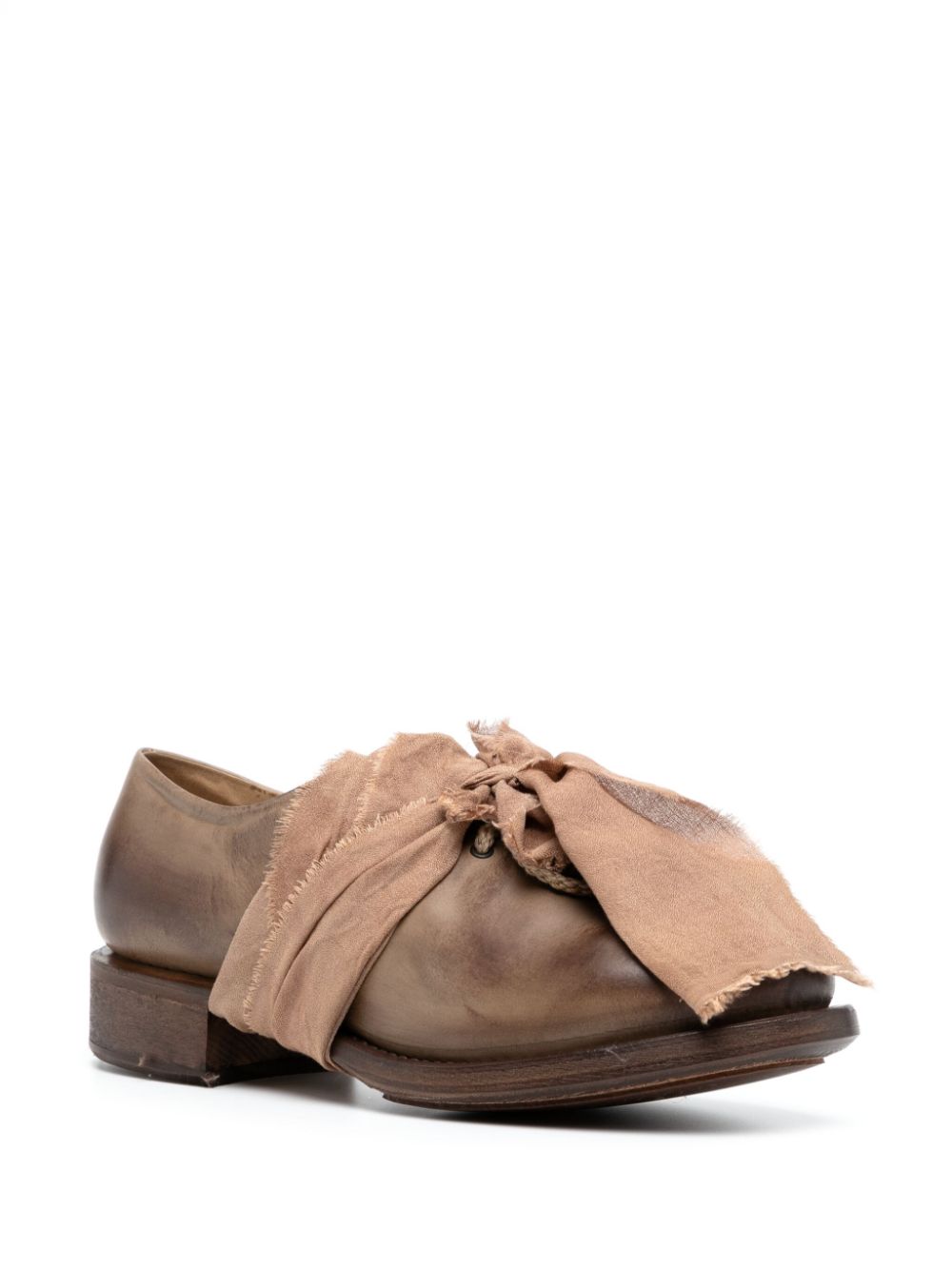 cherevichkiotvichkiシュ－ズ Cherevichkiotvichki Lace-up Calf Leather Shoes In Sand With Putty