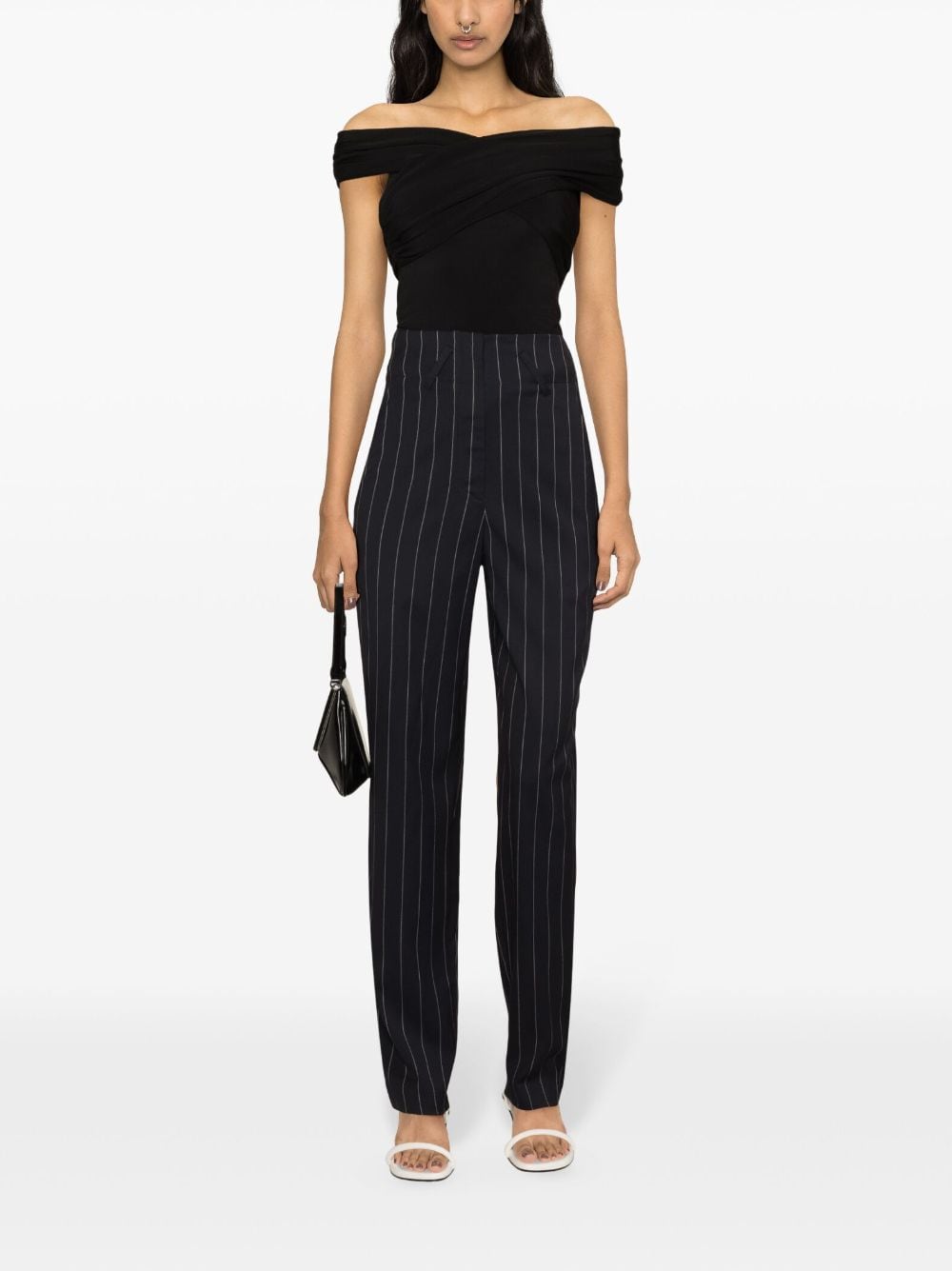 IRO PARIS IRO Horacia Pinstriped Tapered Trousers