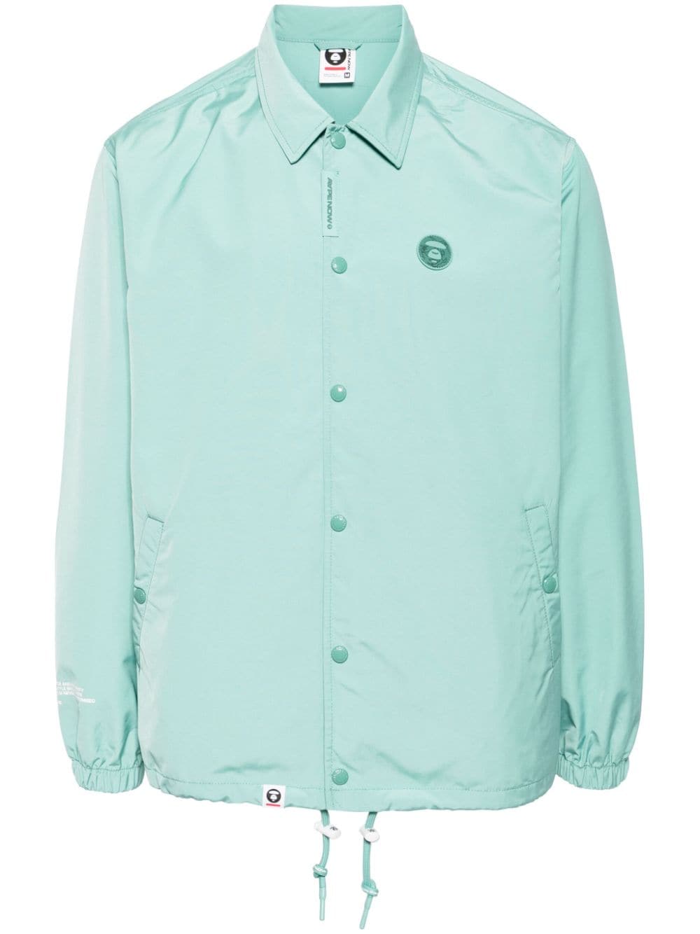 Aape By *A Bathing Ape® Logo-Appliqué Shirt Jacket In Green 30