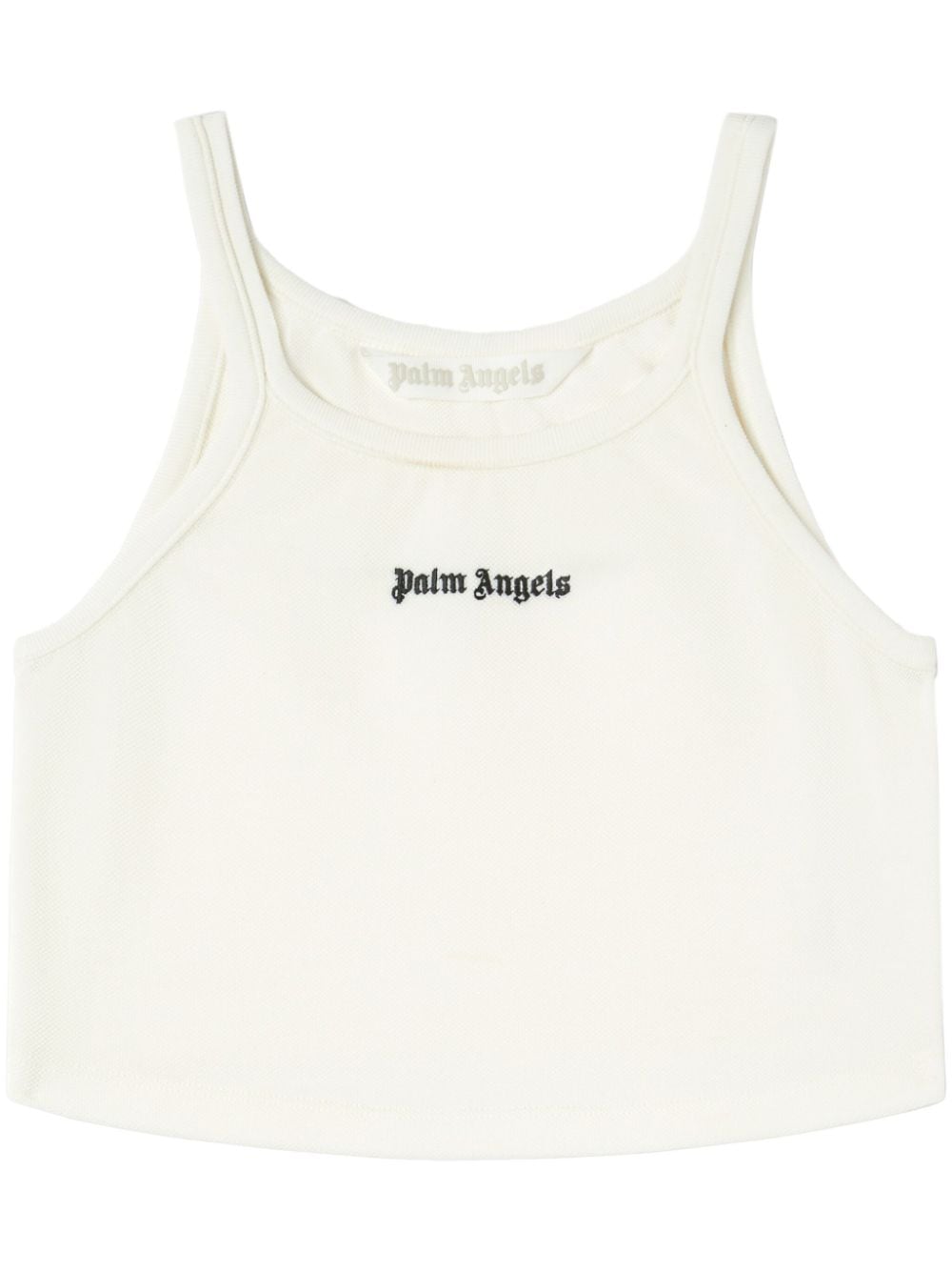 PALM ANGELS Palm Angels logo-print cotton tank top
