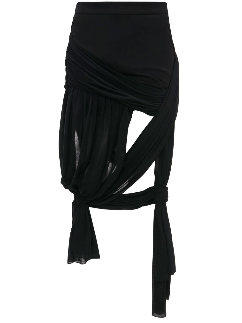 JW ANDERSON JW Anderson Draped Wrap Midi Skirt