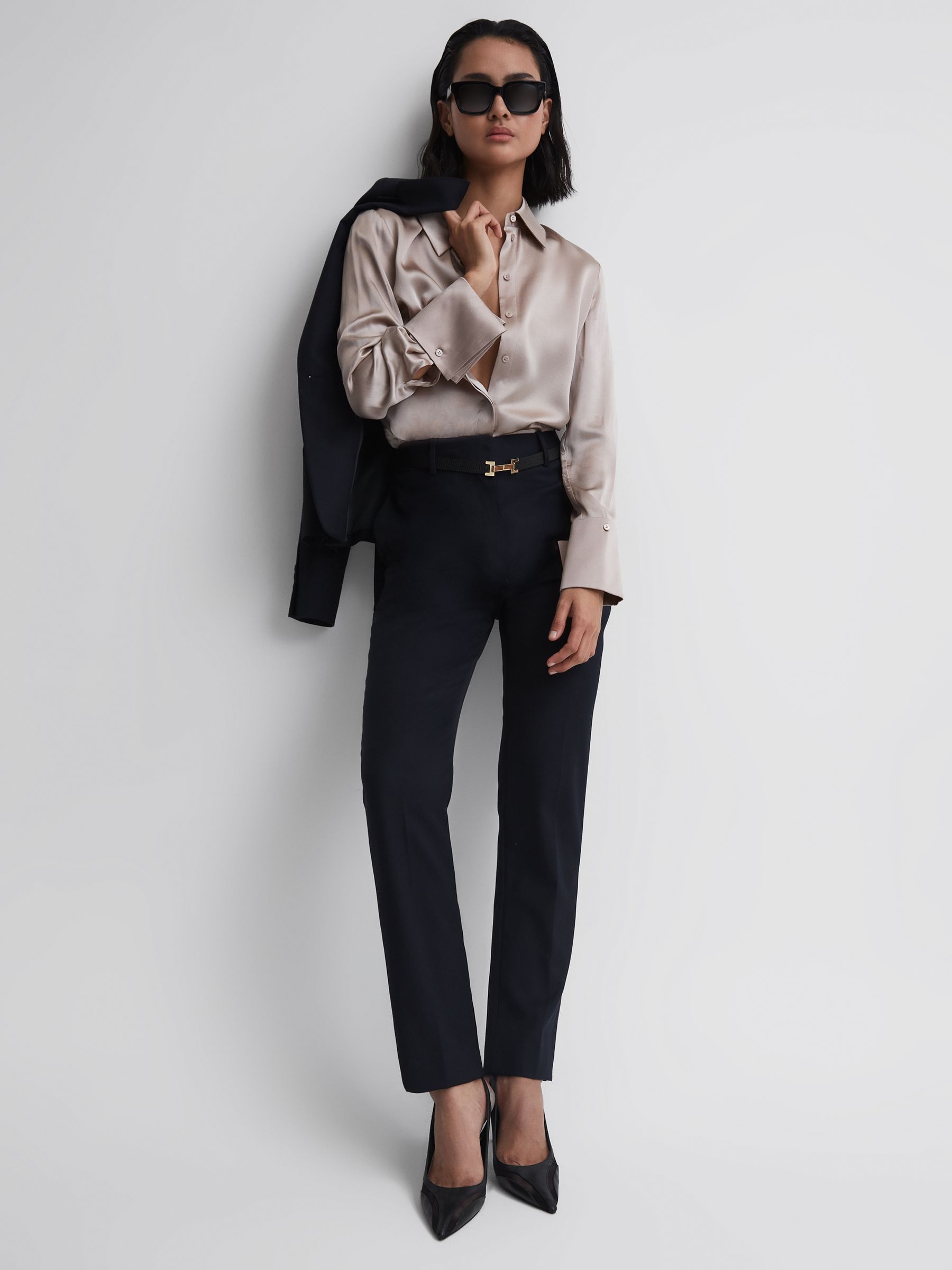 REISS Haisley Wool Blend Suit Trousers