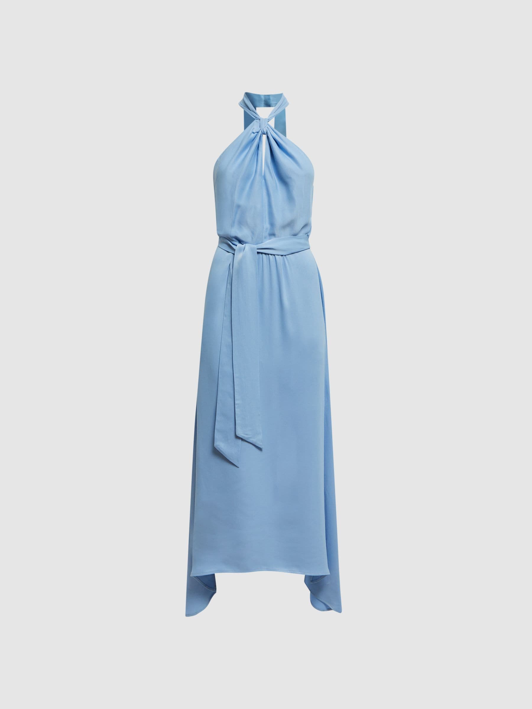 Skater Dress Ted Baker Woman Dress Ted Baker Women Blue Roxieyy Halter Midi  Dress Size 5(