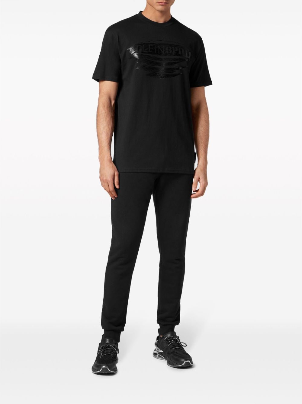 PLEIN SPORT logo-print cotton t-shirt
