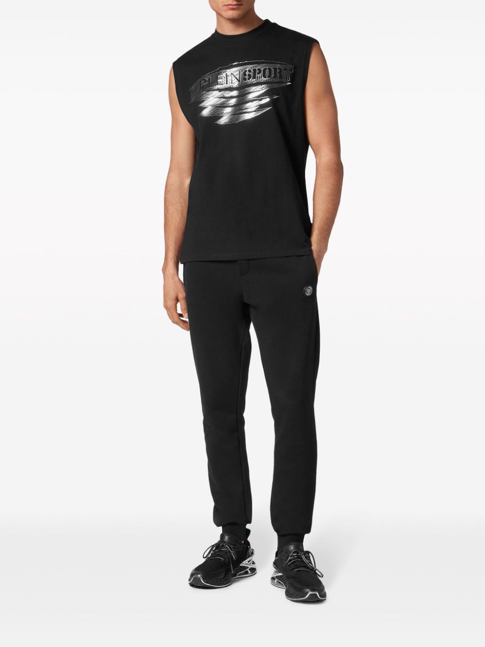 PLEIN SPORT logo-print tank top