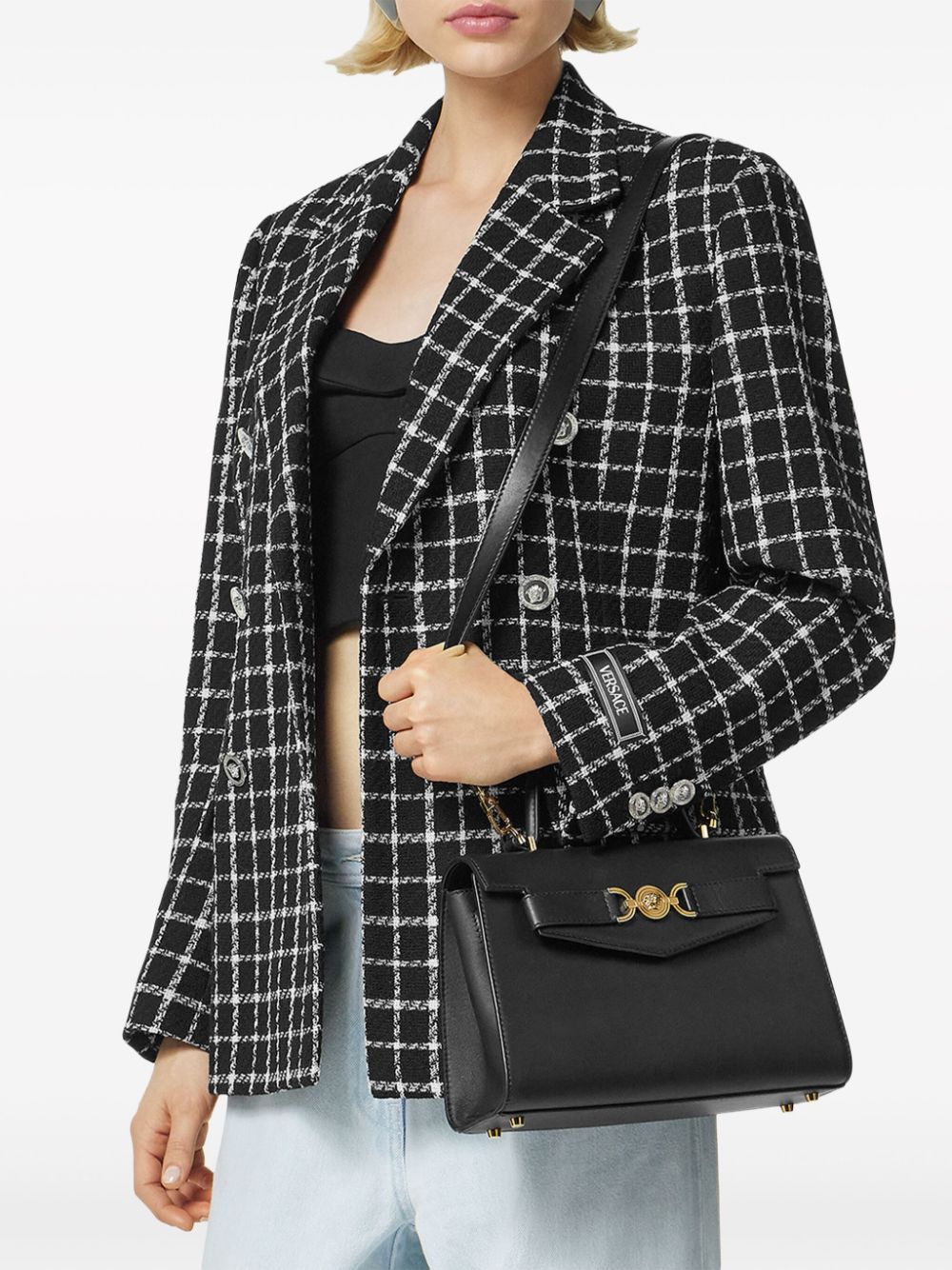 VERSACE Versace Medusa '95 Leather Top-Handle Bag